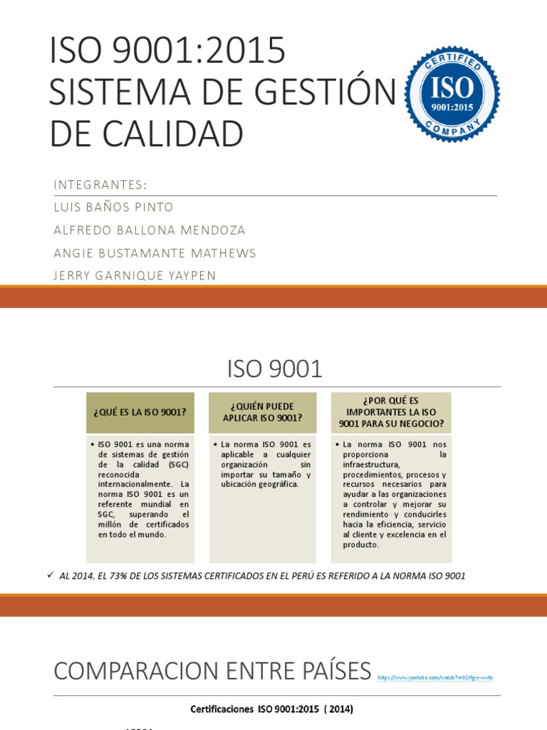 Análisis de la evolución y estructura de la norma ISO 9001:2015 para la ...
