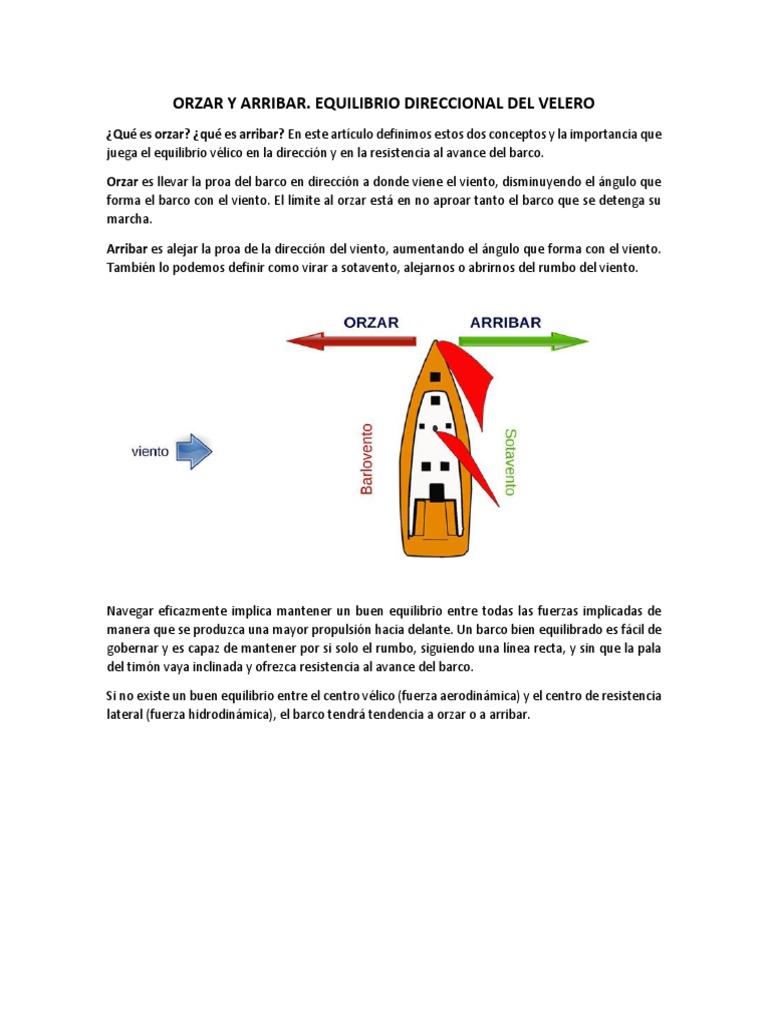 Orzar - Arribar | PDF | Barcos | Transporte de agua