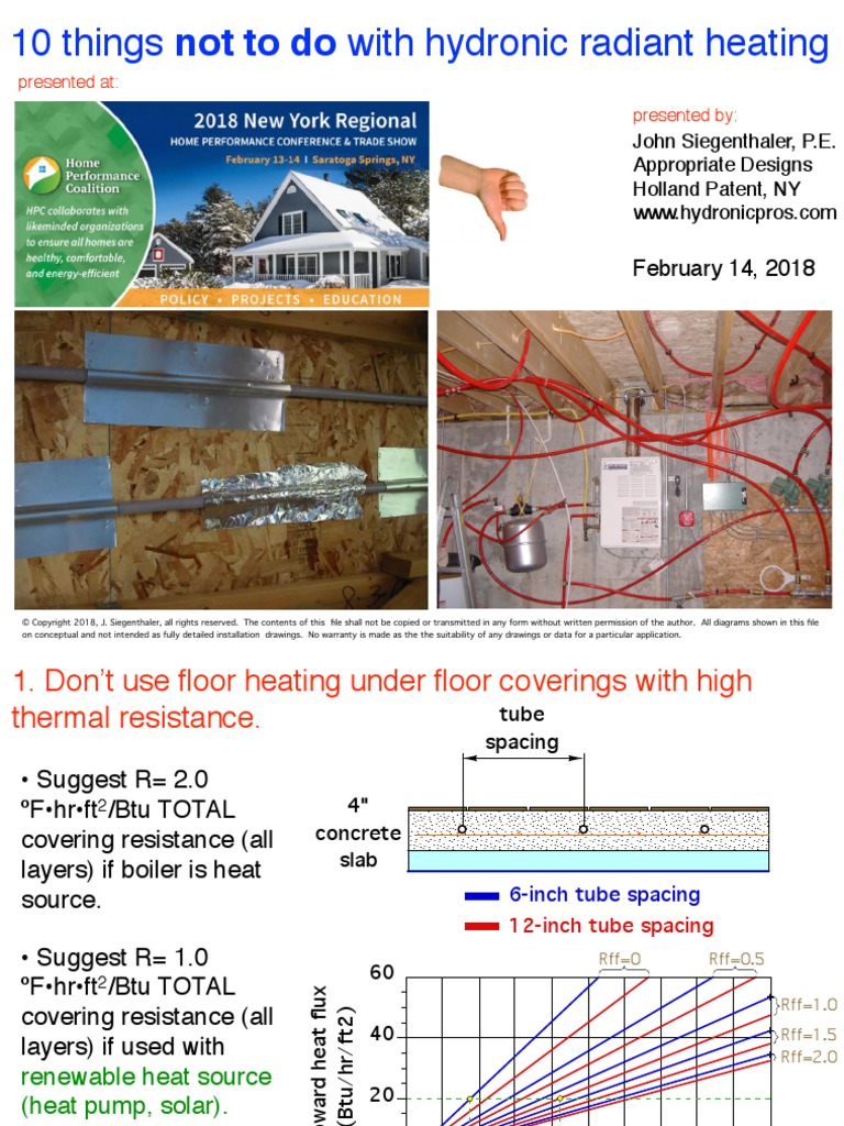 Common Errors in Hydronic Radiant Panel Heating Systems John ...