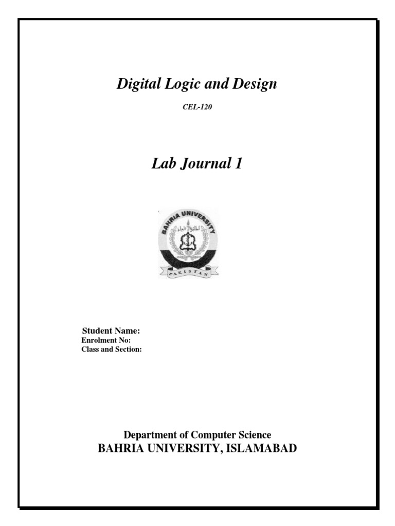 Lab Journal 1 DLD | PDF