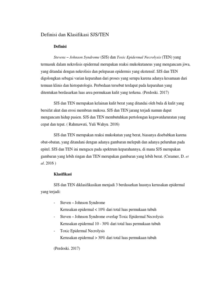 Definisi SJS TEN | PDF | Sains & Matematika