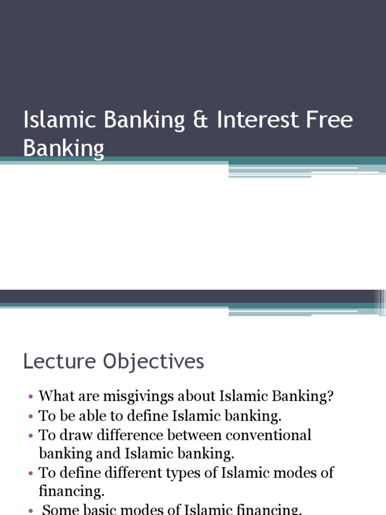Understanding Interest-Free Banking in Islam | PDF | Islamic Banking ...