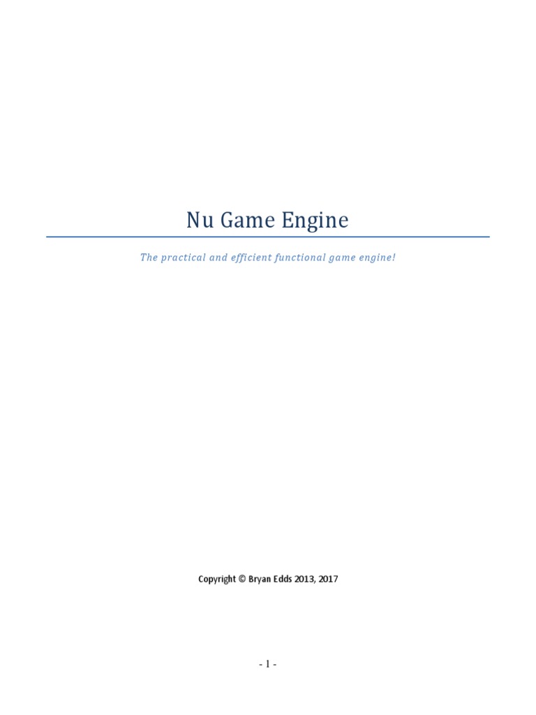 Nu Game Engine | PDF | Data Type | Parameter (Computer Programming)
