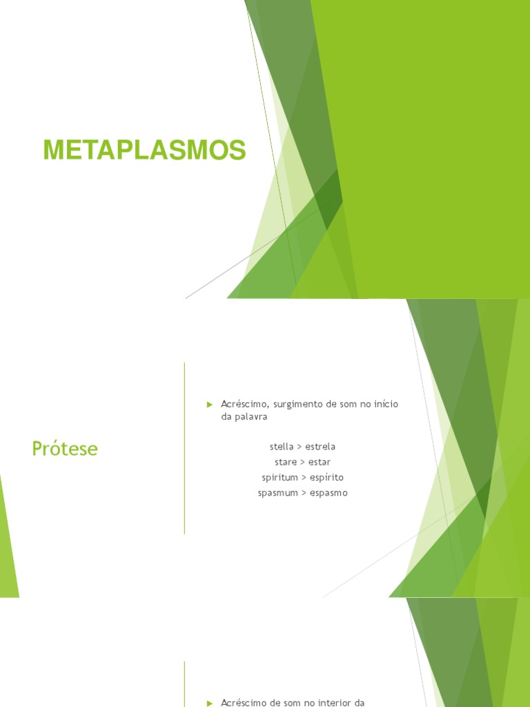 Metaplasmos | PDF | Fonema | Vogal