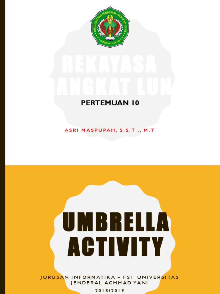 Umbrella Activity | PDF | Component Based Software Engineering ...