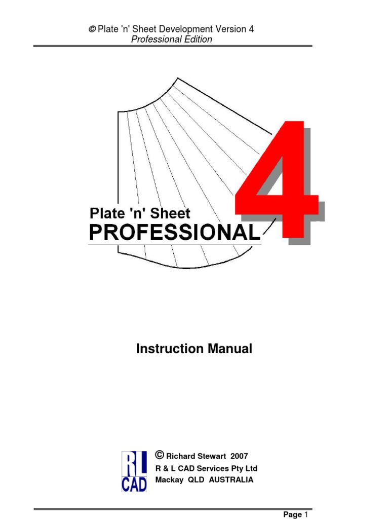 Manual Plate N Sheet V4 | PDF | Keyboard Shortcut | Microsoft Windows