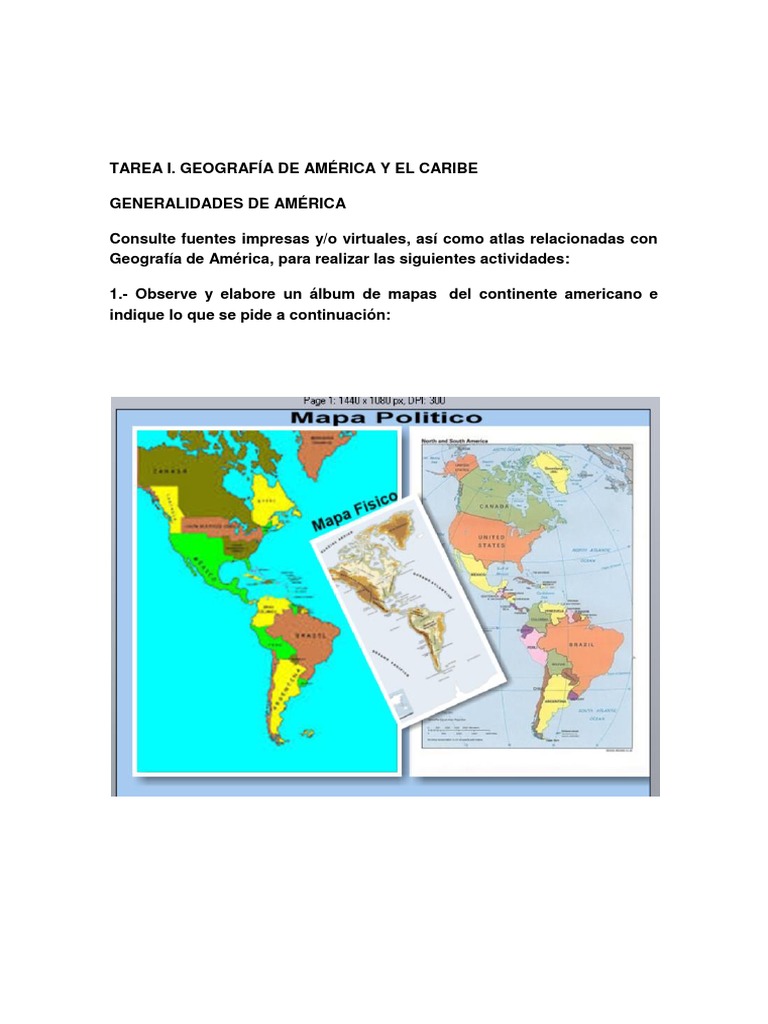 Tarea I Geografia de America | Américas | Río