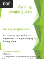 Ayos NG Pangungusap | PDF