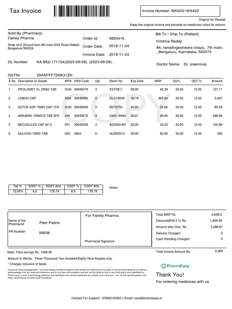 Pms Report | PDF | Invoice | Pharmacology