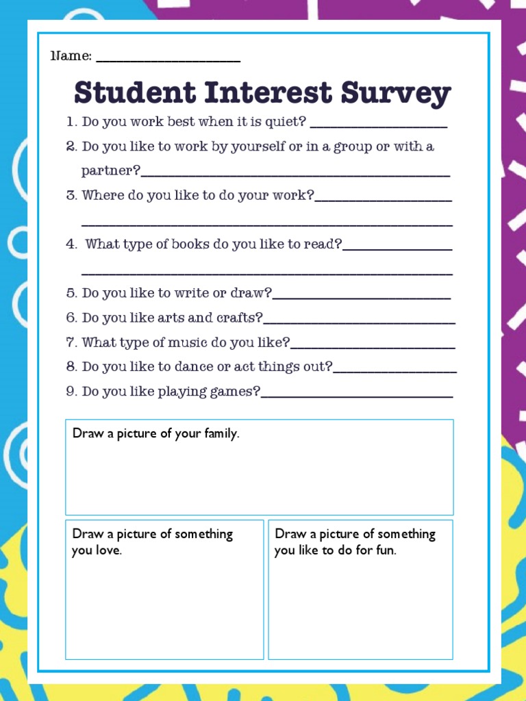 Student Interest Survey | PDF