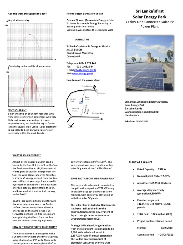 Details of The Solar Park | PDF | Solar Power | Photovoltaics