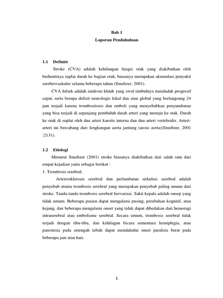 Askep CVA Infark | PDF