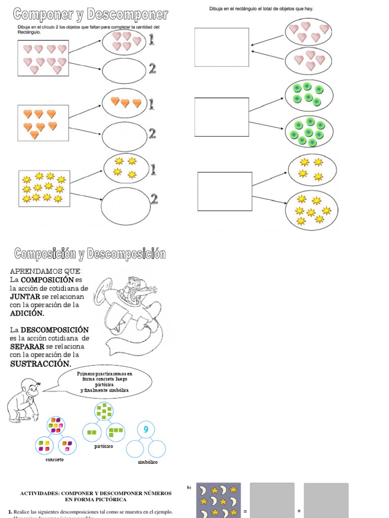 1º Basico Composición y Descomposición de Números | PDF | Métodos y ...