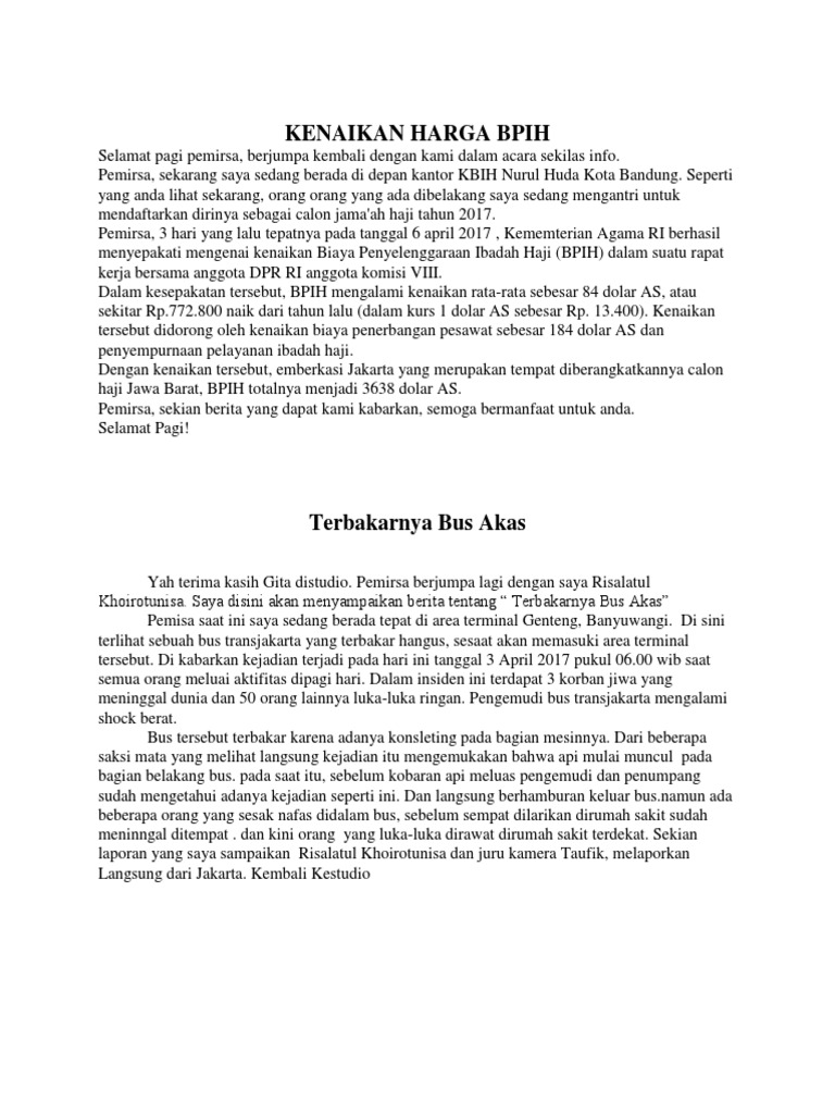 Contoh Reportase | PDF | Ilmu Sosial