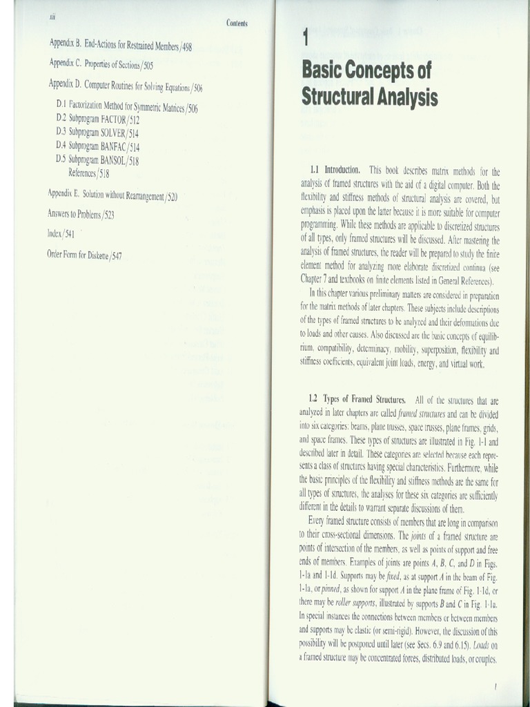 Module 1 of Structural Analysis | PDF