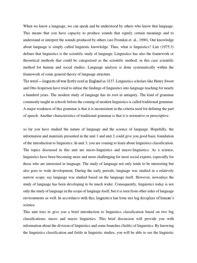 Macro Micro Pdf Linguistics Lexicology