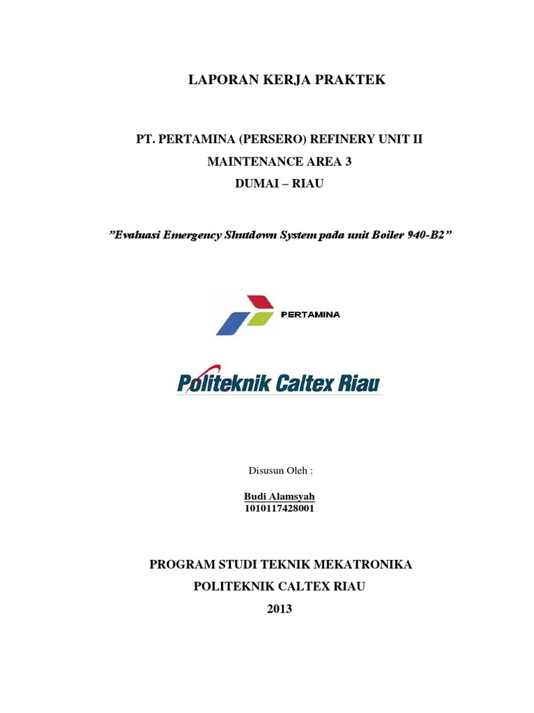 Laporan KP PT Pertamina RU2 | PDF