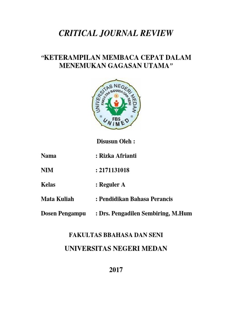 Critical Journal Review | PDF