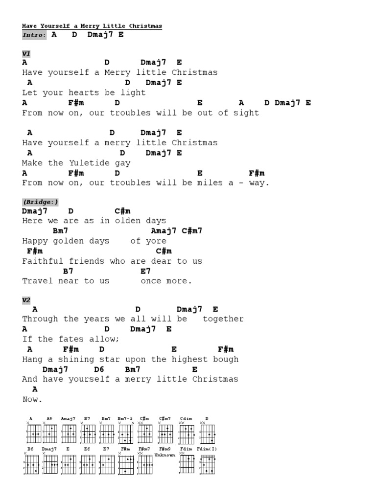 Have Yourself A Merry Little Christmas-In A | PDF