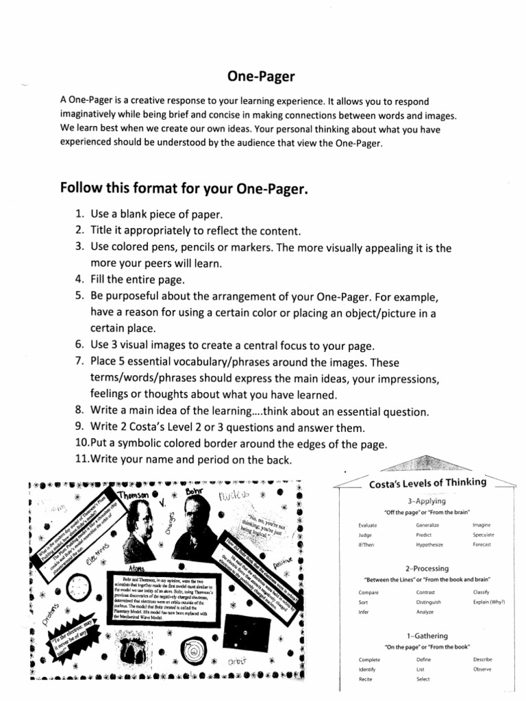 One Pager | PDF