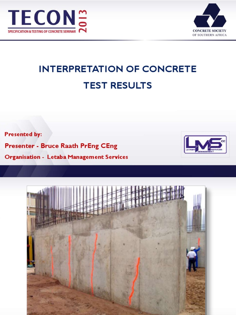 Interpreting Concrete Test Results: Understanding Cube Strength, Core ...