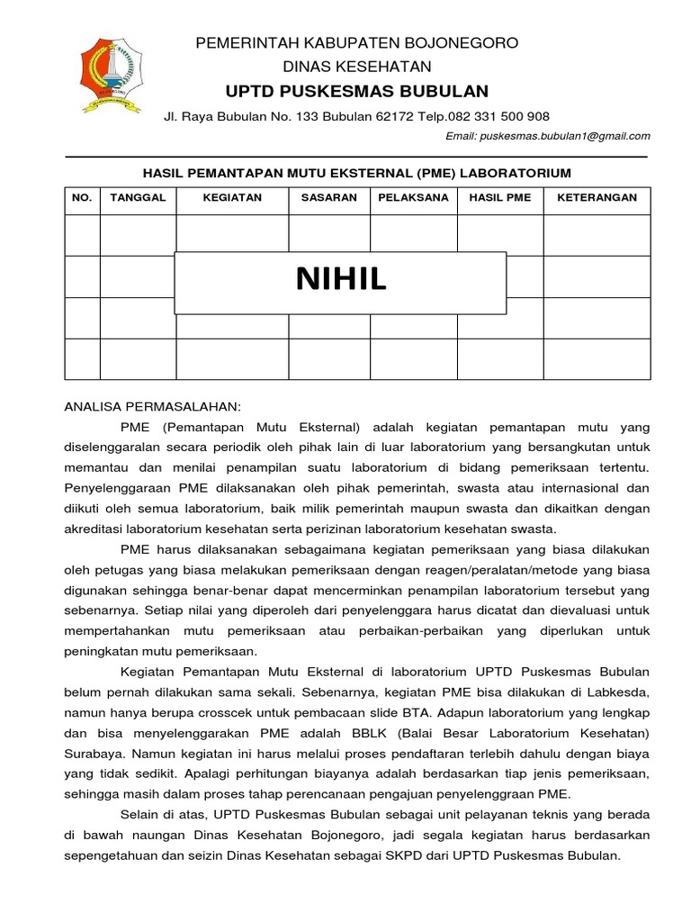 Fix Hasil Pme | PDF | Kesehatan Holistik