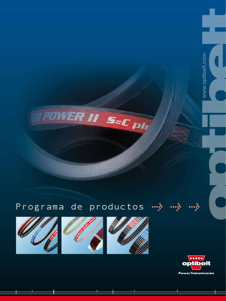Optibelt Catalogo de Productos Industriales | Ingeniería mecánica ...