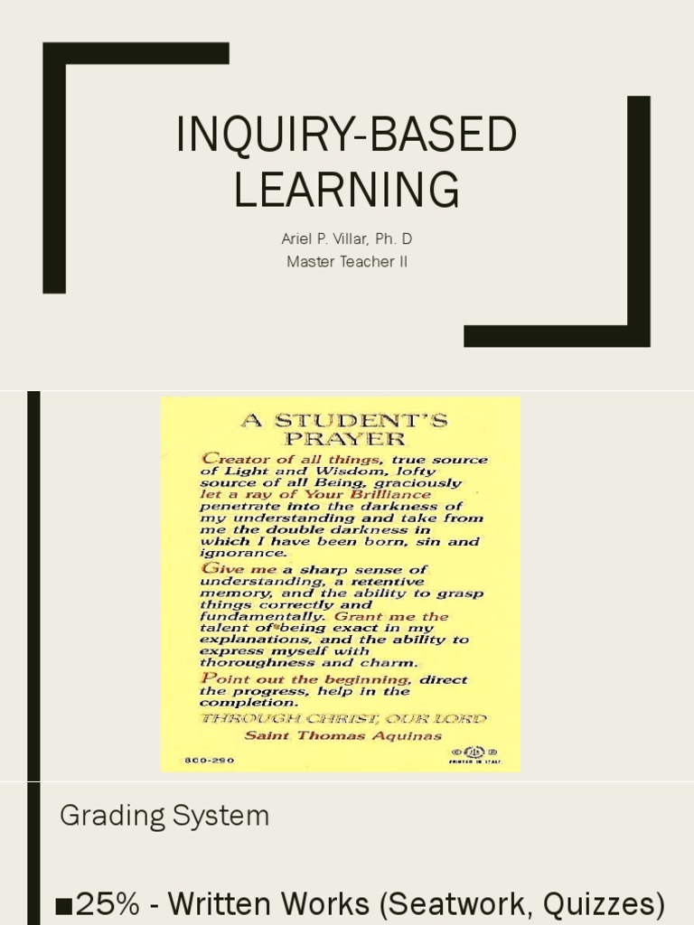 Inquiry Based Learning | Download Free PDF | John Dewey | Inquiry Based ...