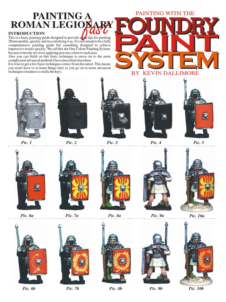 A Guide to Quickly Painting a Roman Legionnaire Using a Single Color ...