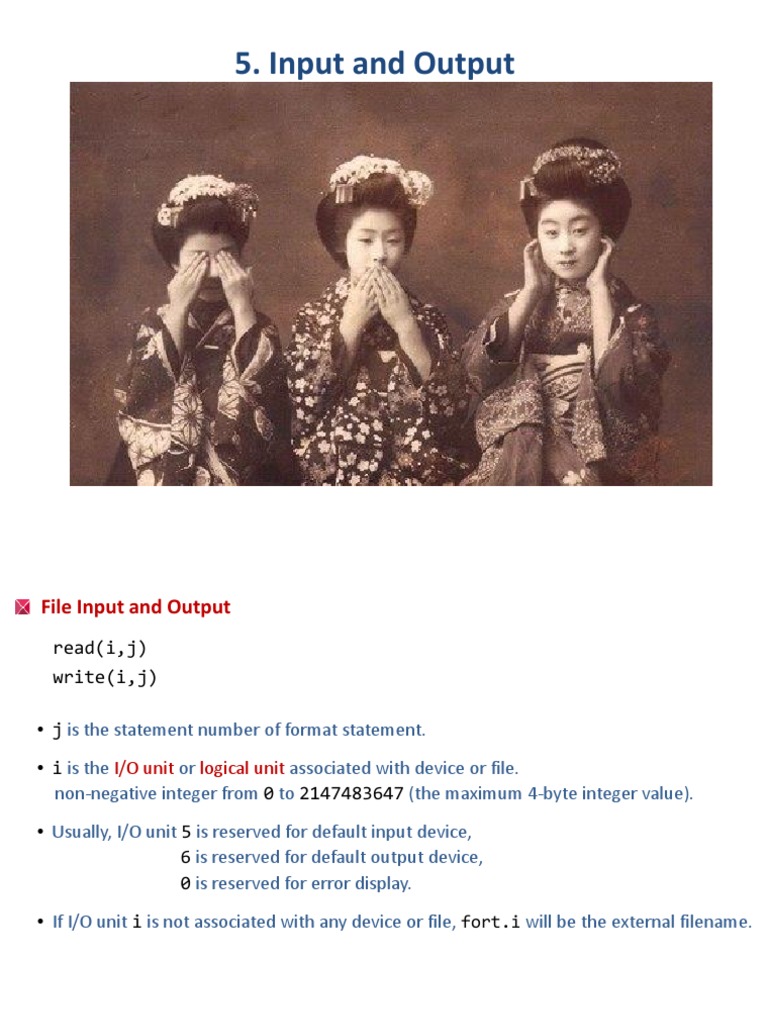 5.input Output | PDF | Filename | Input/Output