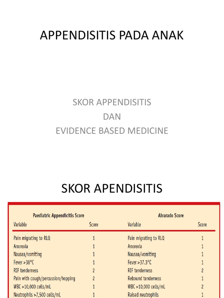 Appendisitis Pada Anak | PDF