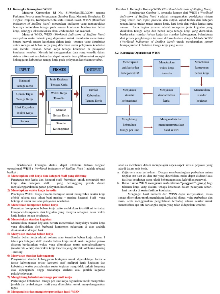 Kerangka Konseptual Metode WISN | PDF