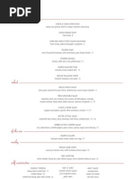 4 & 5 Course Western Set Dinner Menu | PDF | Sauce | Desserts