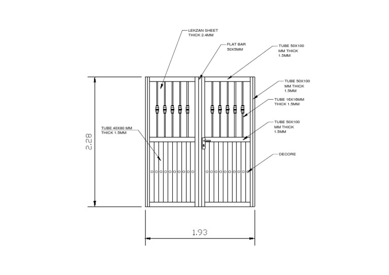 Shop Drawing For Steel Door | PDF | Building Materials | Industrial ...