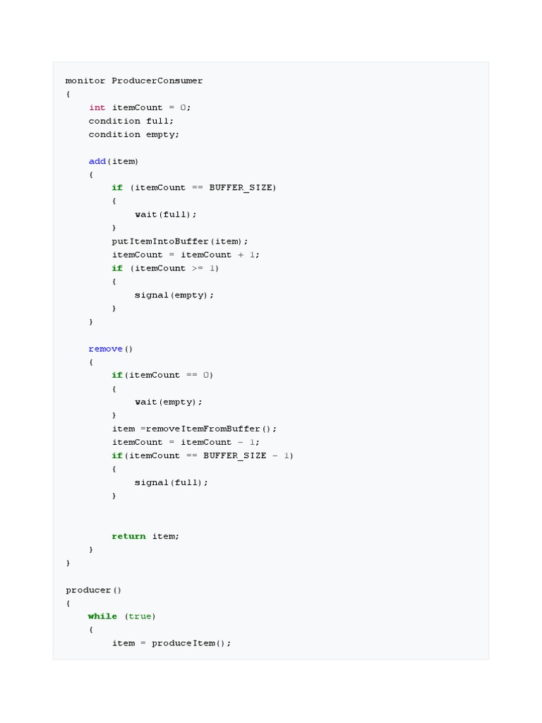 Bounded Buffer Using Monitor | PDF | Areas Of Computer Science | Computing