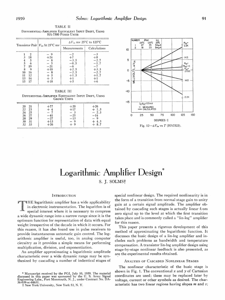 Logarithmic Amplifier Design-WaV | PDF | Amplifier | Diode