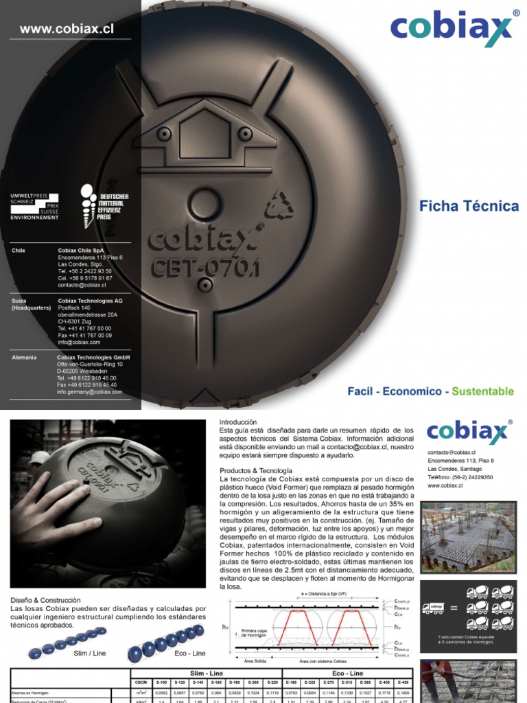 Ficha Técnica Cobiax | PDF