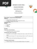 CVC Lesson Plan: Applicable For All CVC Words To Practice | PDF ...