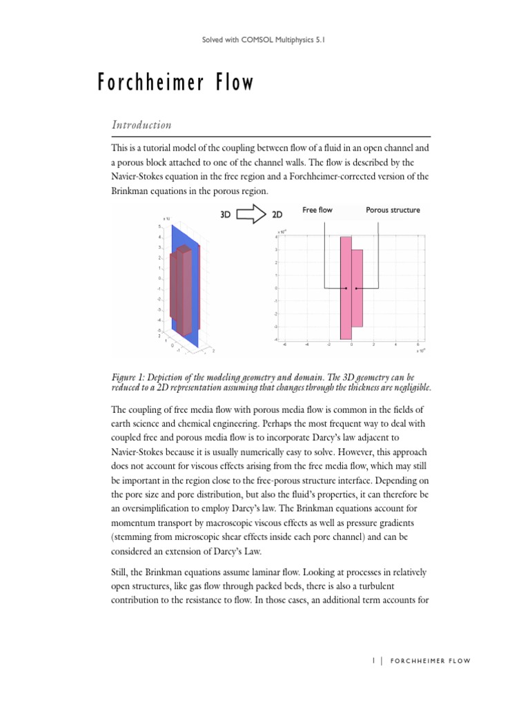 Models - Ssf.forchheimer Flow | PDF | Fluid Dynamics | Navier–Stokes ...