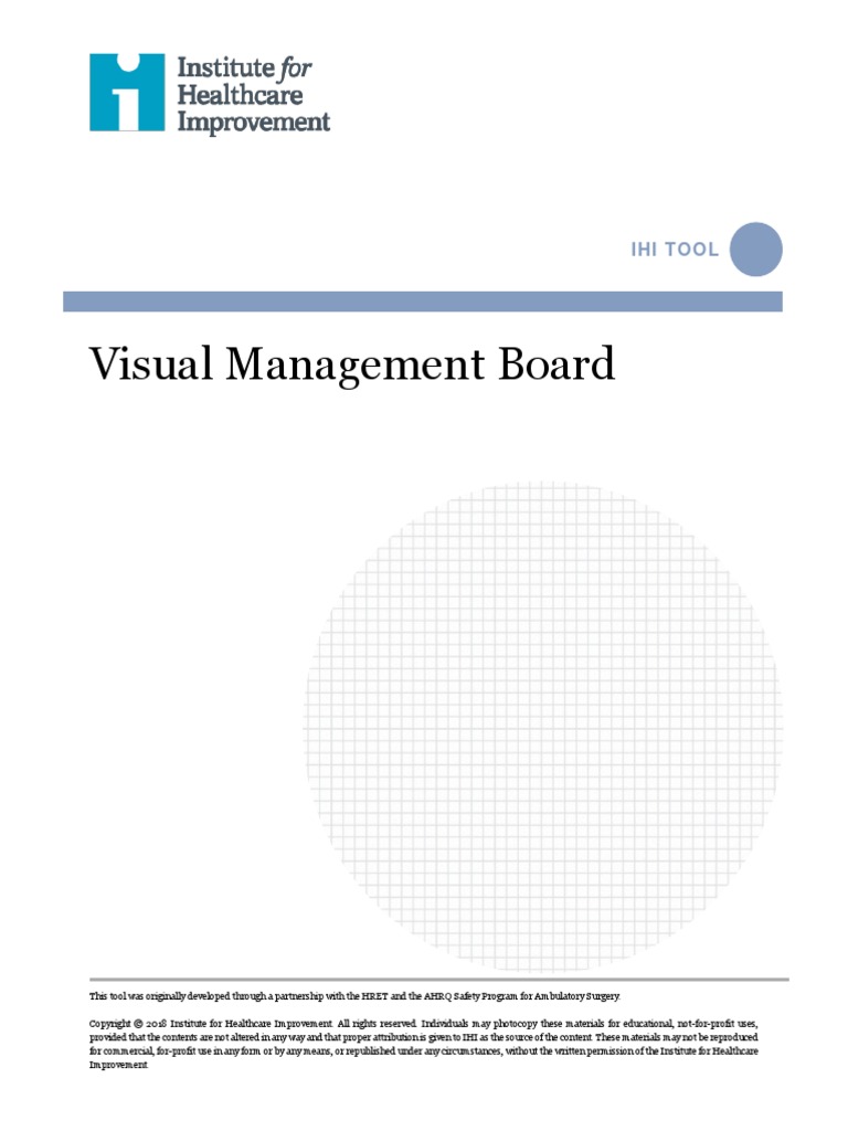 IHITool Visual Management Board | PDF | Surgery | Patient
