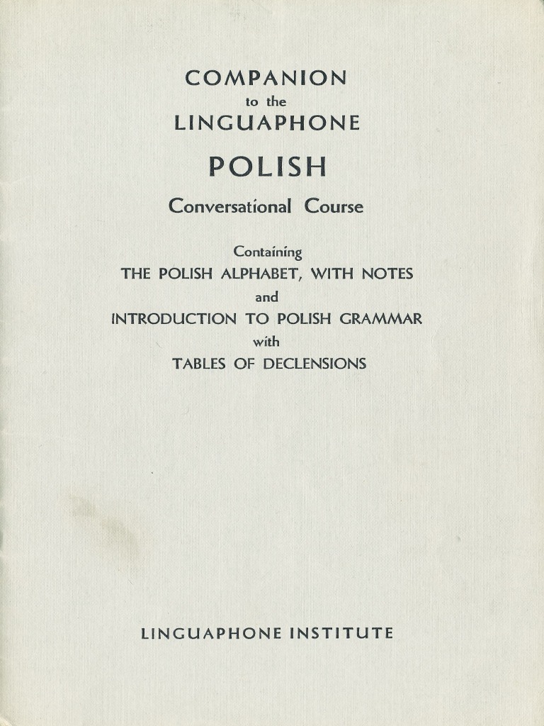 Polish Alphabet & Grammar | PDF