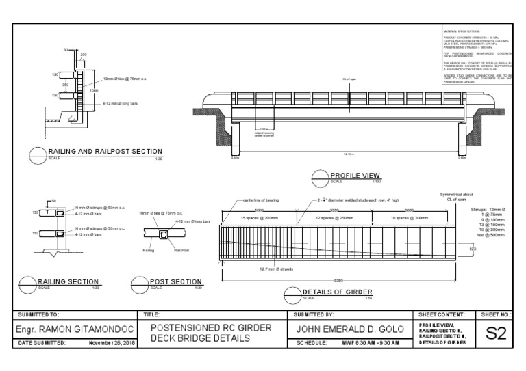 Postensioned Bridge Plate 4 | Download Free PDF | Prestressed Concrete ...