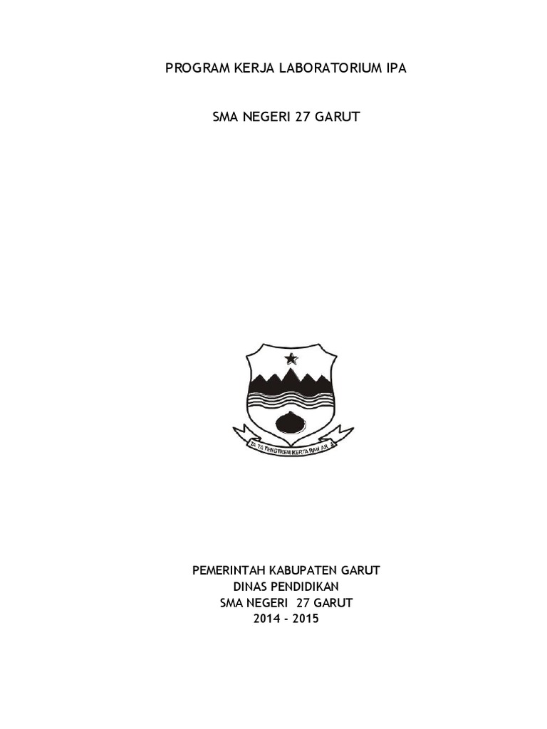 (PDF) Program Kerja Lab IPA SMAN 27 Garut 2014 2015 | PDF
