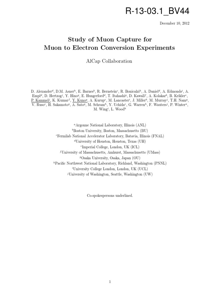 Muon Capture | PDF | Neutron | Gamma Ray