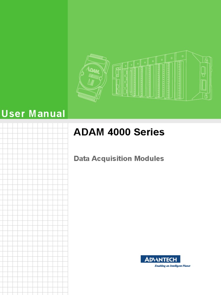 Um Adam 4000 Series Eng | PDF | Thermocouple | Input/Output