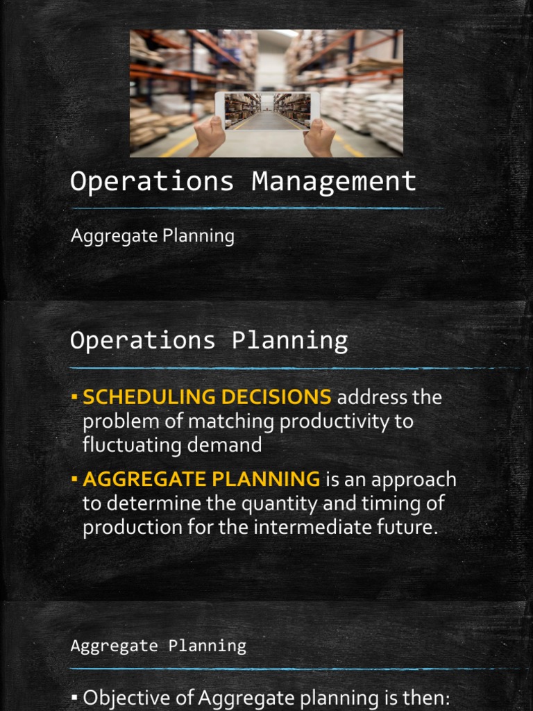 12 Aggregate Planning | PDF | Forecasting | Demand
