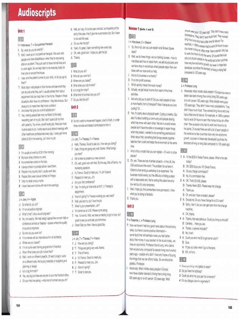 Audioscripts PDF | PDF