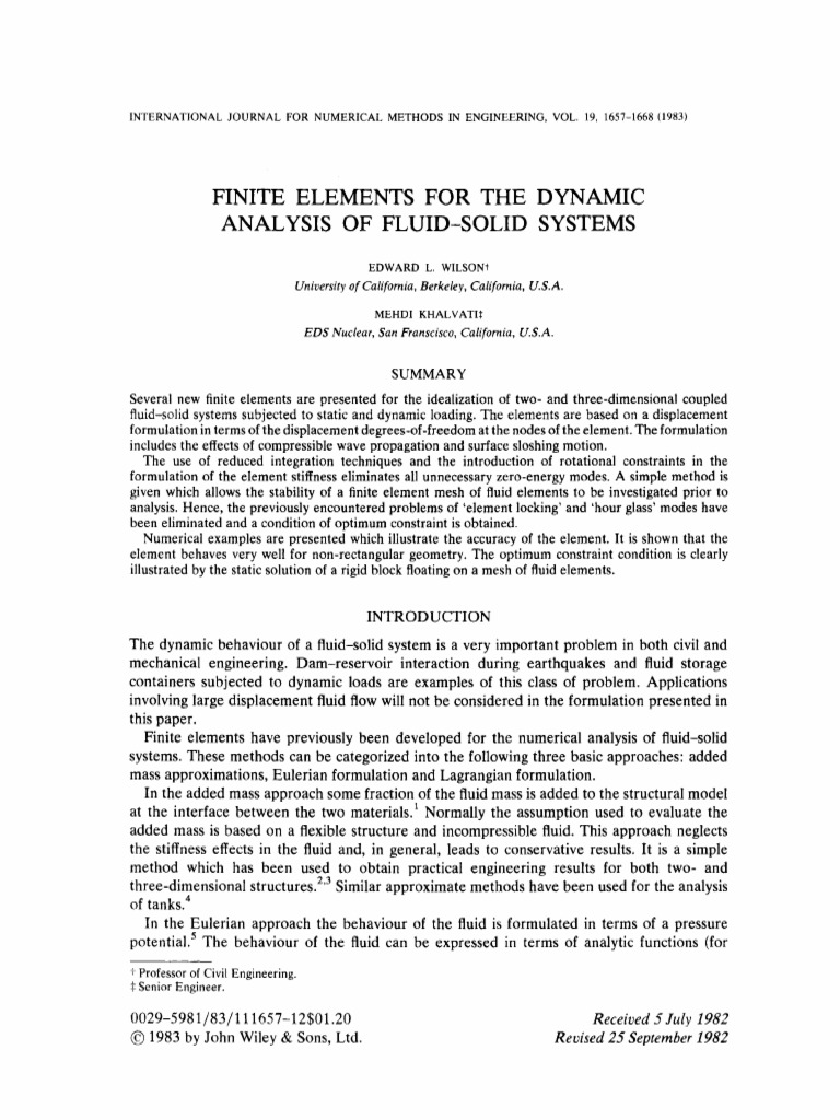 Investigation of Hydrodynamic Effects On Linear and Nonlinear | Download Free PDF | Normal Mode ...
