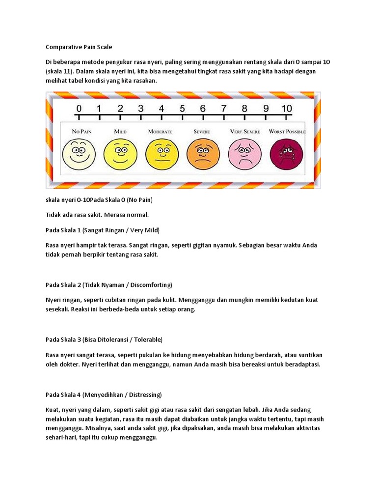 Comparative Pain Scale | PDF