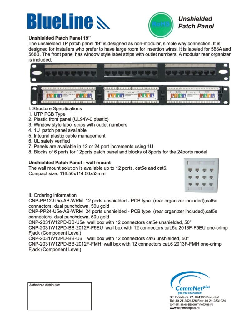 Unshielded Patch Panel | PDF